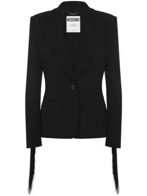 Moschino Fringed Single-breasted Blazer