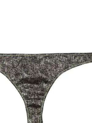 FLEUR DU MAL Luxe Thong - Grey