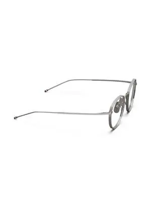 Thom Browne Round-frame Titanium Glasses - Silver