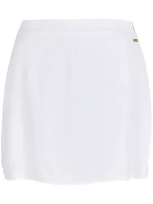 Armani Exchange Logo-plaque High-waisted Shorts - White