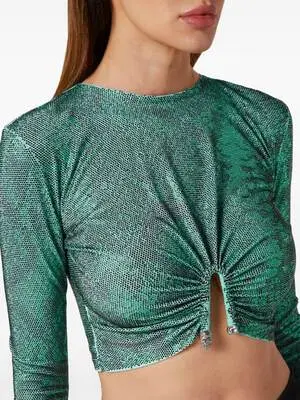 Philipp Plein Embellished Cropped T-shirt