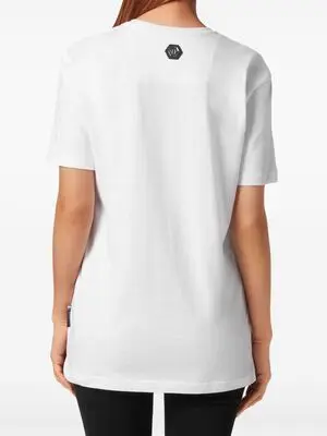 Philipp Plein Slogan-print Cotton T-shirt - White