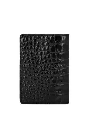 Philipp Plein Gothic Plein Crocodile-embossed Passport Cover