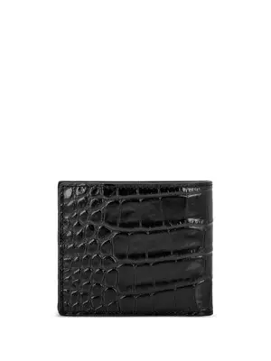 Philipp Plein Gothic Plein Crocodile-embossed Wallet