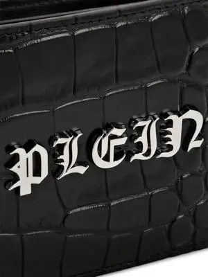 Philipp Plein Gothic Plein Crocodile-embossed Wallet