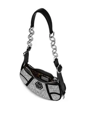 Philipp Plein Crystal-embellished Shoulder Bag - Silver