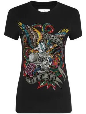 Philipp Plein Cotton Jersey T-shirt - Black