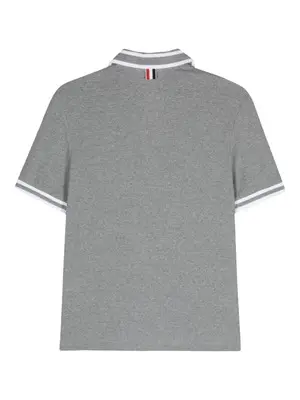 Thom Browne Pointelle Cotton Polo Shirt
