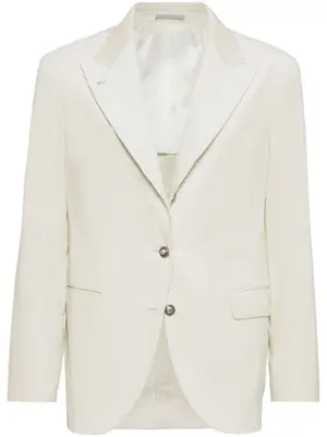 Brunello Cucinelli Single-breasted Corduroy Blazer