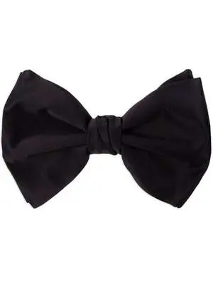 Giorgio Armani Adjustable-fit Silk Bow Tie - Black