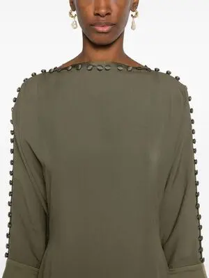 TALLER MARMO Mila Button-detail Cady Dress