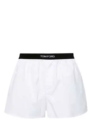 TOM FORD Logo-waistband Boxer Shorts - White