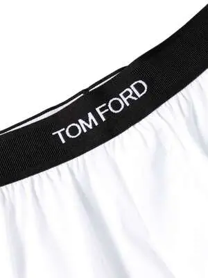 TOM FORD Logo-waistband Boxer Shorts - White