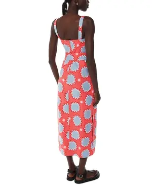 Whistles Sunburst Print Midi Dress