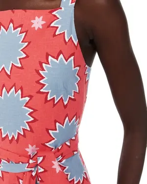 Whistles Sunburst Print Midi Dress