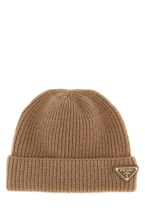 Prada Wool-cashmere Beanie - Brown