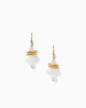 Chan Luu Lisbeth Drop Earrings In Moonstone Mix - Multi