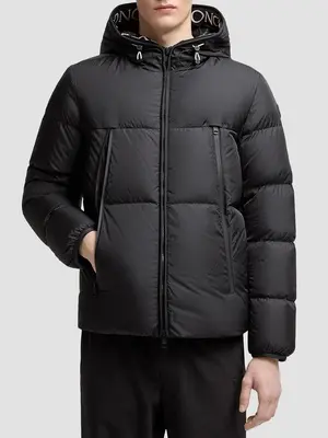 Moncler Montcla Logo Hooded Down Jacket