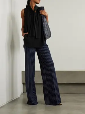 Max Mara Mela Pussy-bow Silk-chiffon Blouse