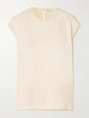 Brunello Cucinelli Silk-blend Top