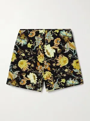 Ulla Johnson Cade Floral-print Silk Shorts