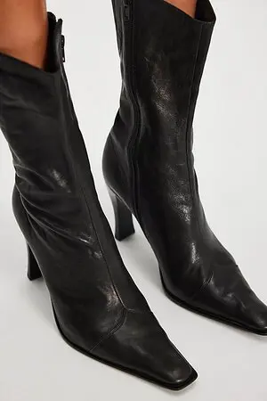 Jeffrey Campbell Sweet Talker Boots - Black Distressed