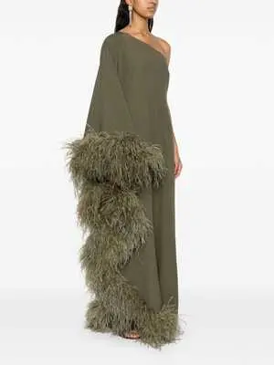 TALLER MARMO Ebro Feather-trim Jumpsuit