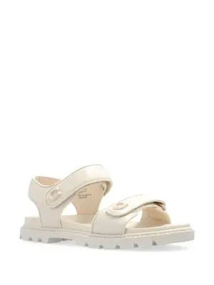COACH Brynn Leather Sandals - Neutrals