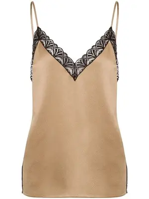 Alberta Ferretti Trimmed Camis Tanks For Women