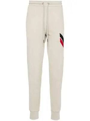 Moncler Stripe-detail Logo-appliqué Track Pants