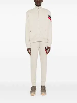Moncler Stripe-detail Logo-appliqué Track Pants