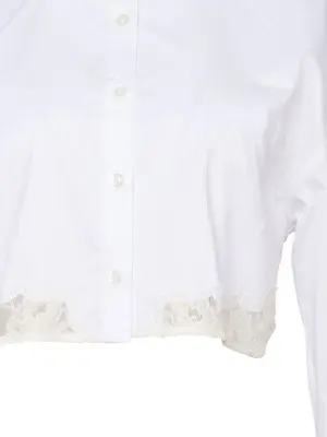 FLEUR DU MAL Poplin Cropped Shirt