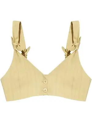GANNI Knot-detail Cropped Top