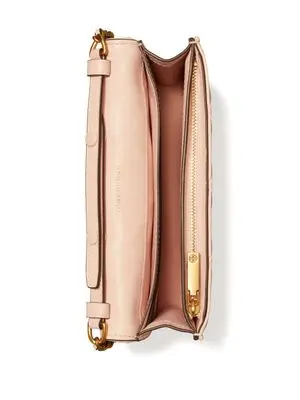 Tory Burch Fleming Soft Chain Grained-leather Wallet