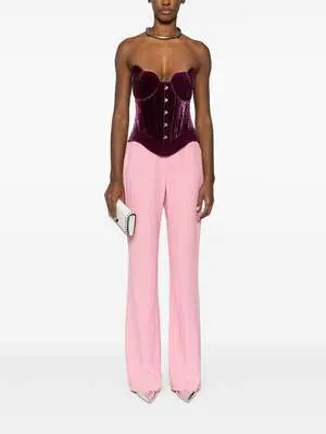Alexander McQueen Flared Tailored Trousers - Pink
