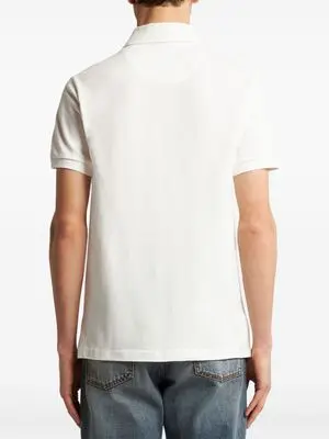 Etro Pegaso-embroidered Polo Shirt - White