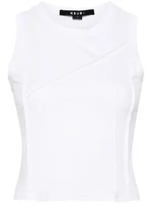 Ksubi Fragment Crew-neck Tank Top - White