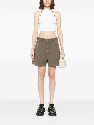 AGOLDE Becker Pleated Shorts