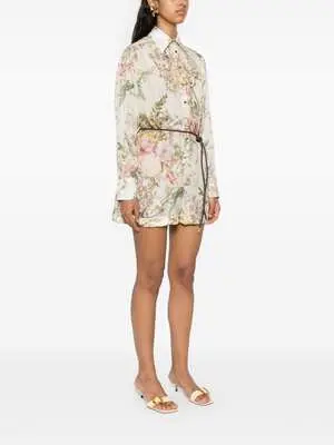Zimmermann Waverly Silk Playsuit - Neutrals