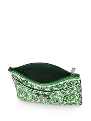Dolce & Gabbana All-over Print Clutch - Green