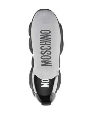 Moschino Logo-intarsia Slip-on Sneakers