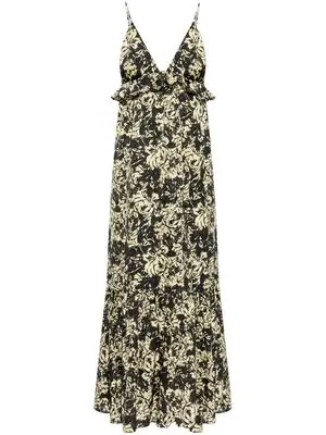 GANNI Floral-print Maxi Dress