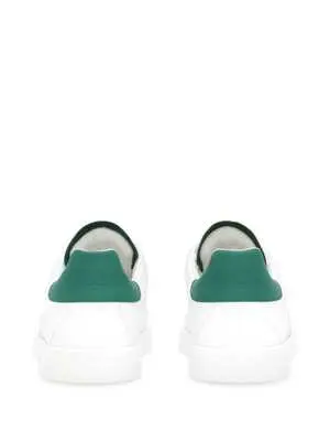 Dolce & Gabbana Portofino Leather Sneakers - White