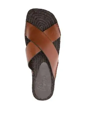 CastaÑer Kevin Leather Espadrille Slides