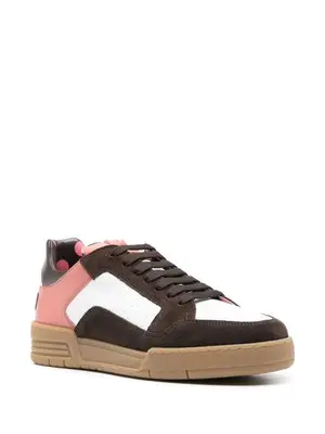 Moschino Panelled Leather Sneakers