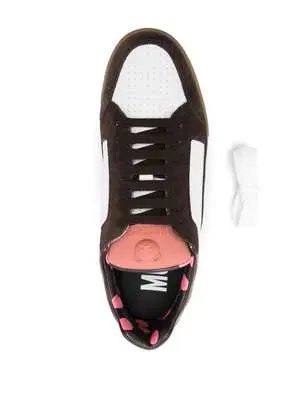 Moschino Panelled Leather Sneakers