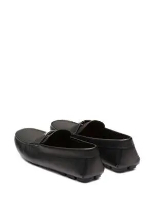 Prada Triangle-logo Leather Loafers