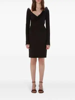 JW Anderson V-neck Midi Dress - Black