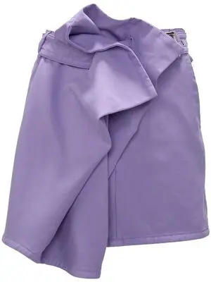 JW Anderson Asymmetric Draped Mini Skirt - Purple