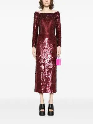 Jenny Packham Ballroom Blitz Sequin-embellished Dress - Red